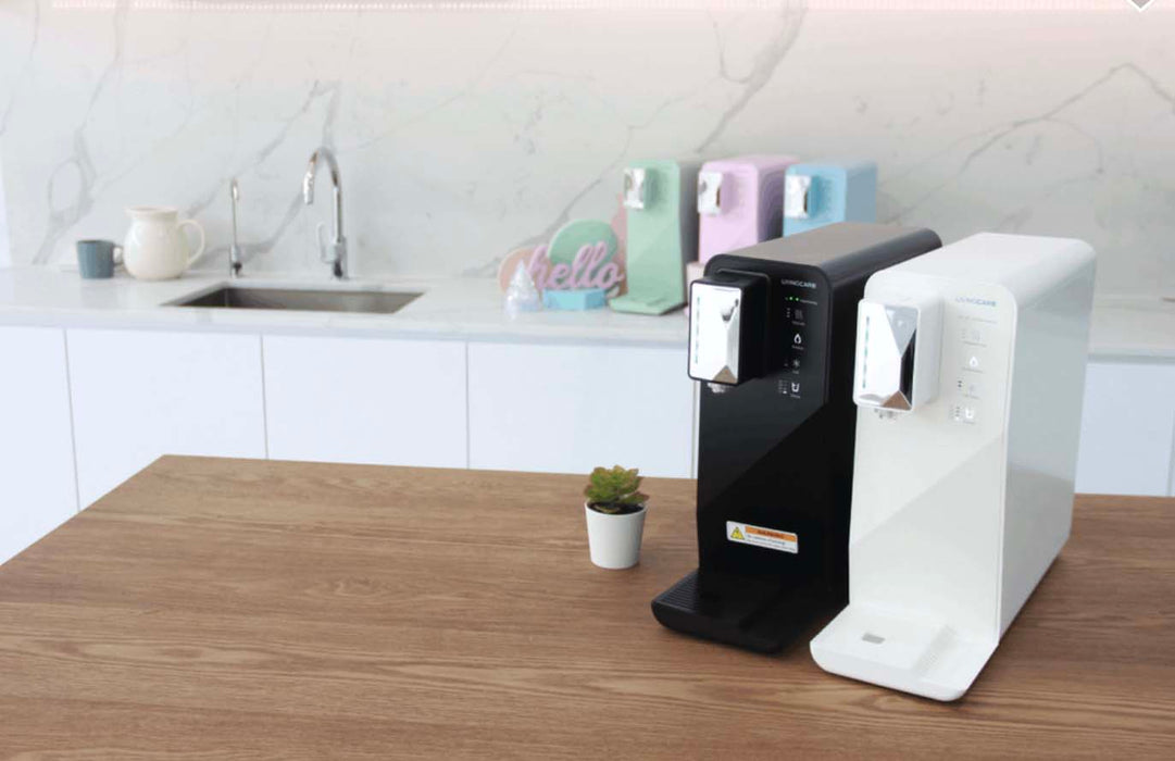 Livingcare Jewel Hot& Ambient Tankless Water Dispenser (Elegant White ...