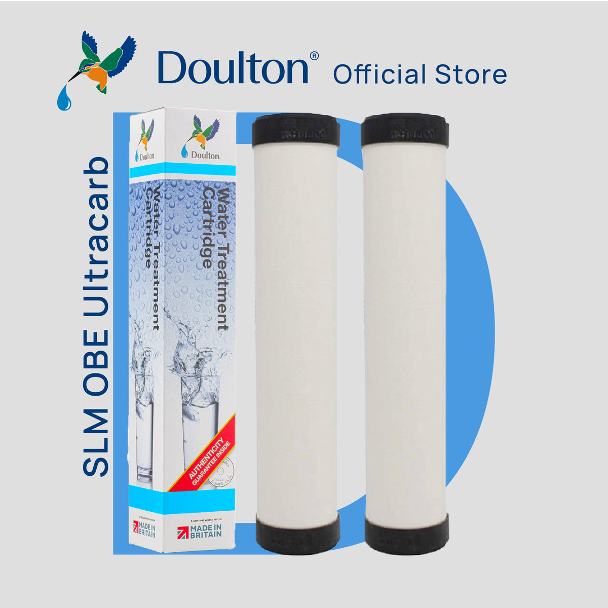 (2PC) Doulton® OBE Slimline Ultracarb Drinking Water Filter Cartridge ...